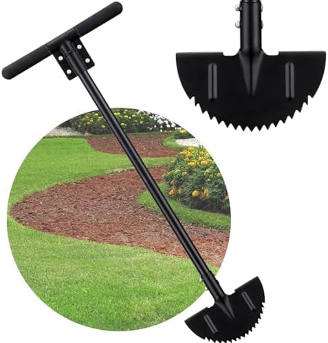 Edger Lawn Tool, Manual Half Moon Edger with Sharp Round Saw Tooth ...