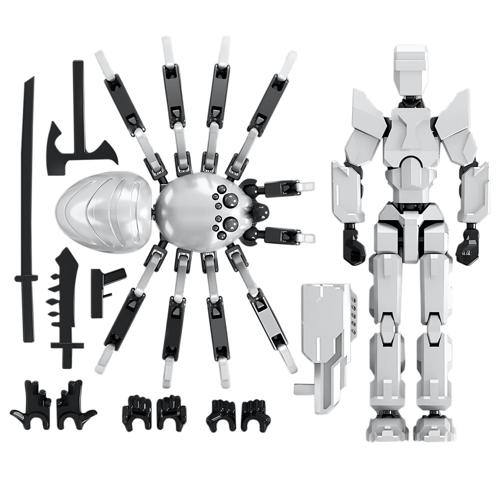 Edgergery 3D Joint Action Figures,Action Figures Dummy 13 Robot Anime ...