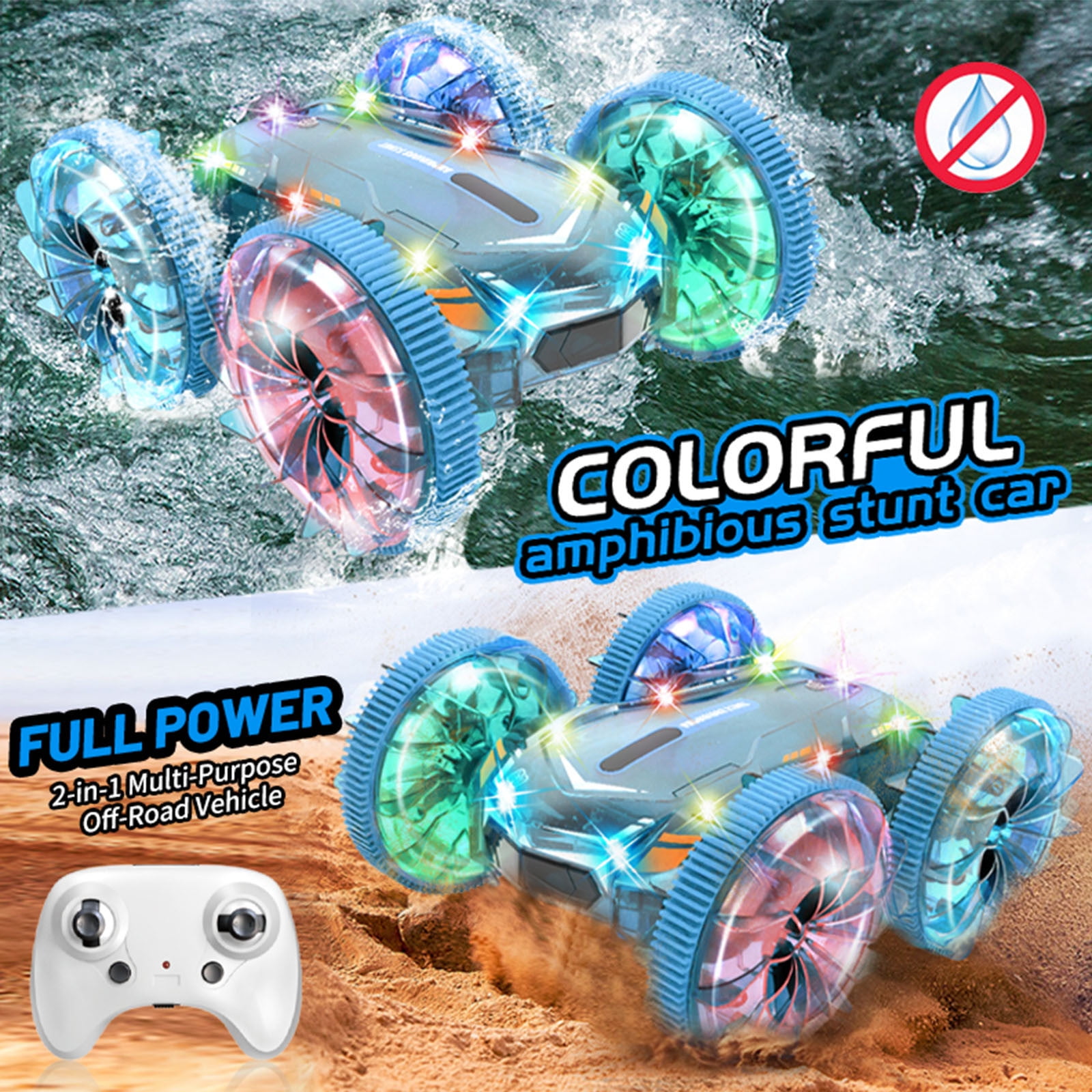 Amphibious Remote Control Car Boat,4WD Gesture RC Car with Waterproof ...