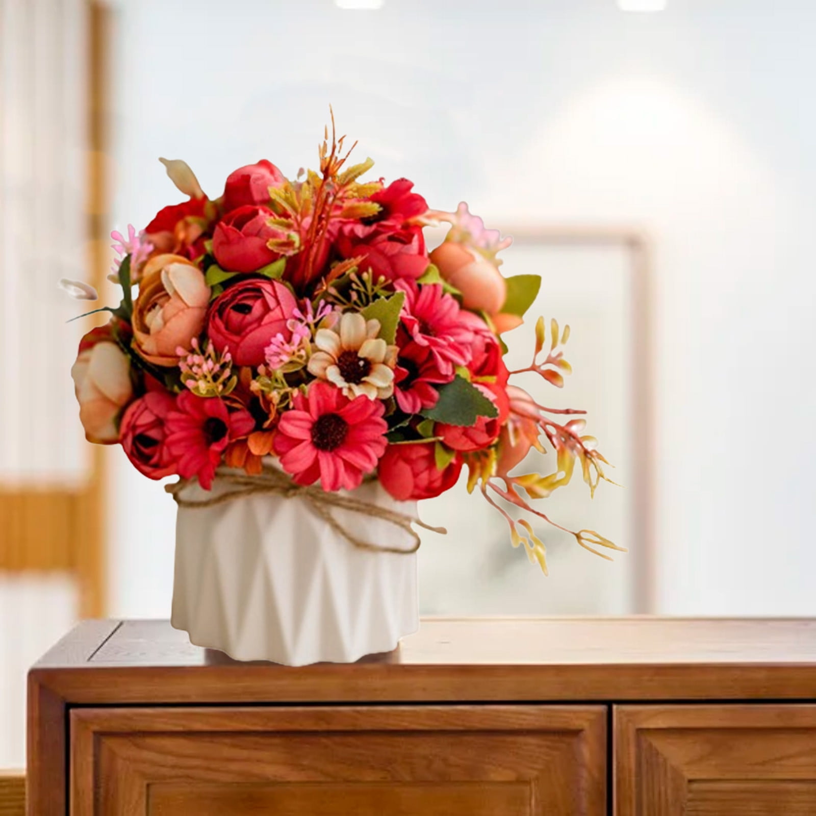 Artificial Flowers Fake Flowers Silk Rose Bouquets,Fake Peony Flowers ...