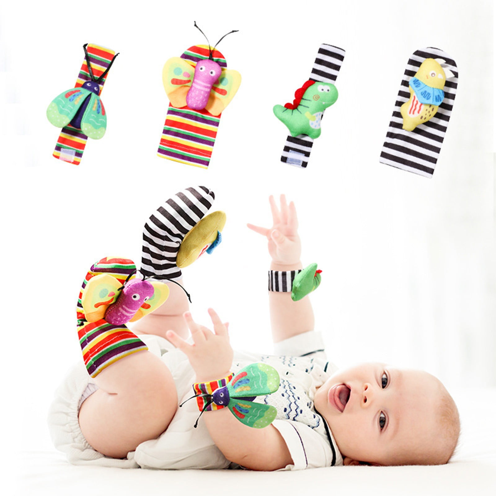 Baby Wrist Rattle Socks,Best Baby Toys for 0-12 Months Newborn Boys and ...
