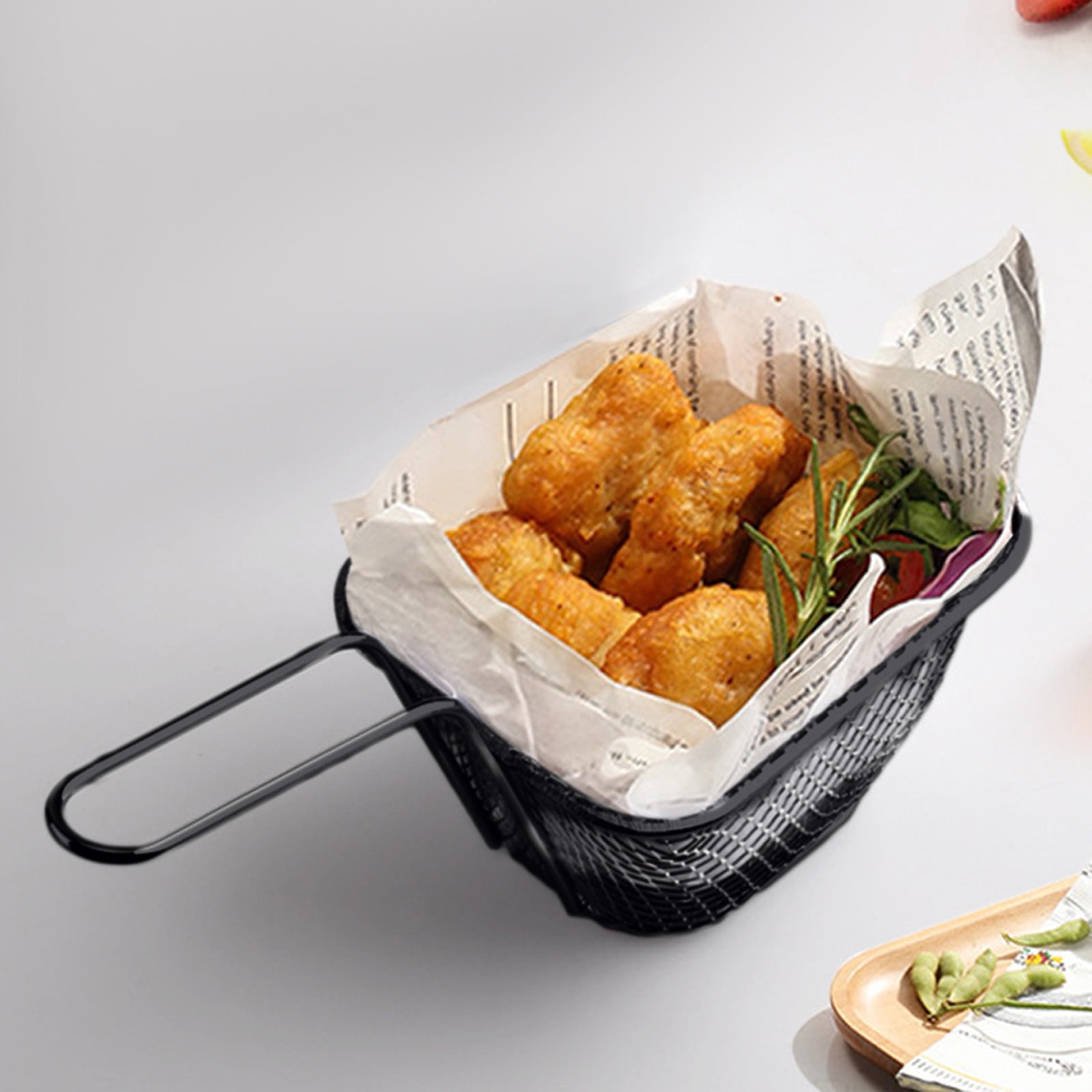 Edgergery Best Chips Fry Baskets,Stainless Steel Fryer Basket, Food ...