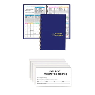 Budgetizer Planner Book for Finances - Cash Envelope Pocket Organizer ...