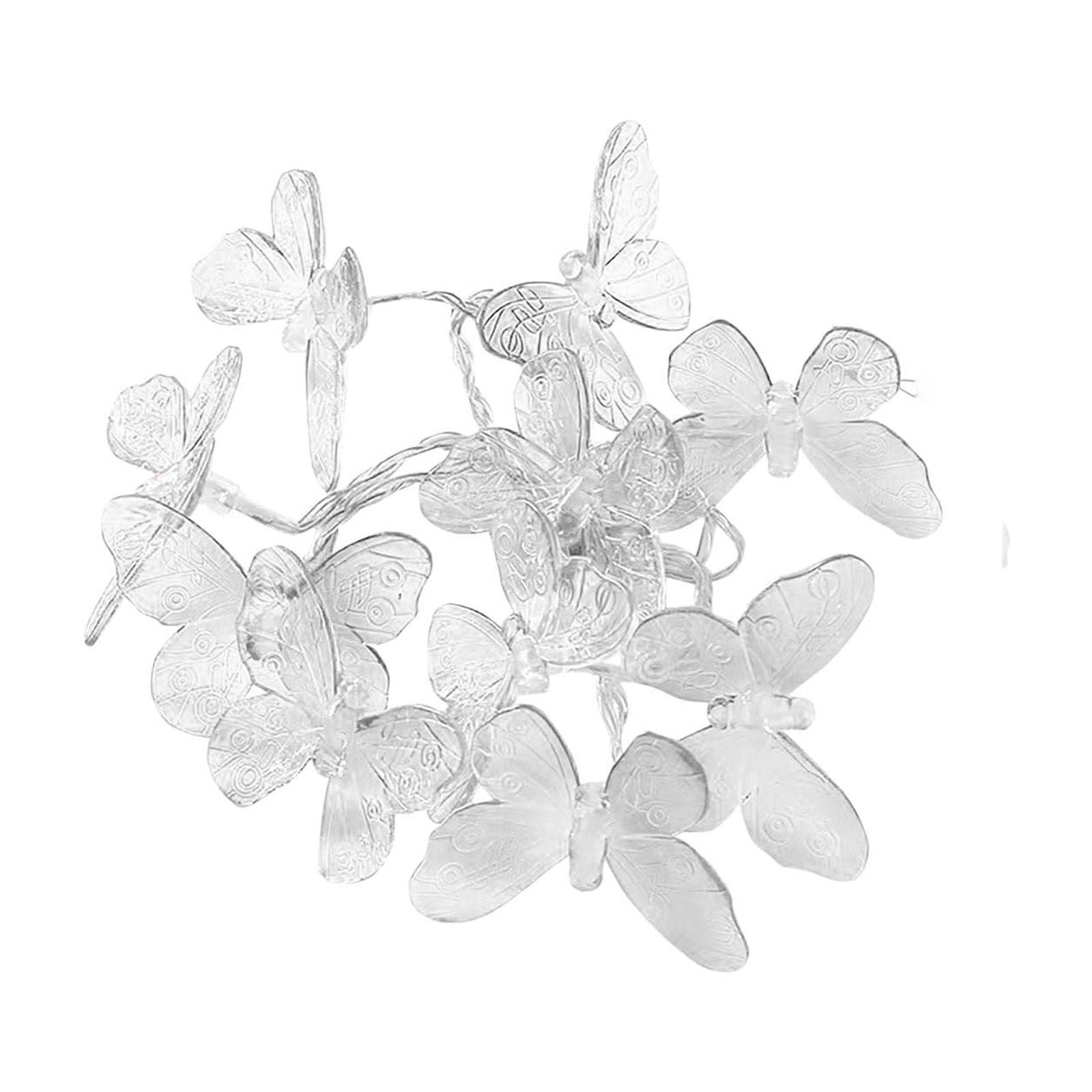 Edgergery Christmas Butterfly String Lights,59 Inch 10 LED Vintage ...