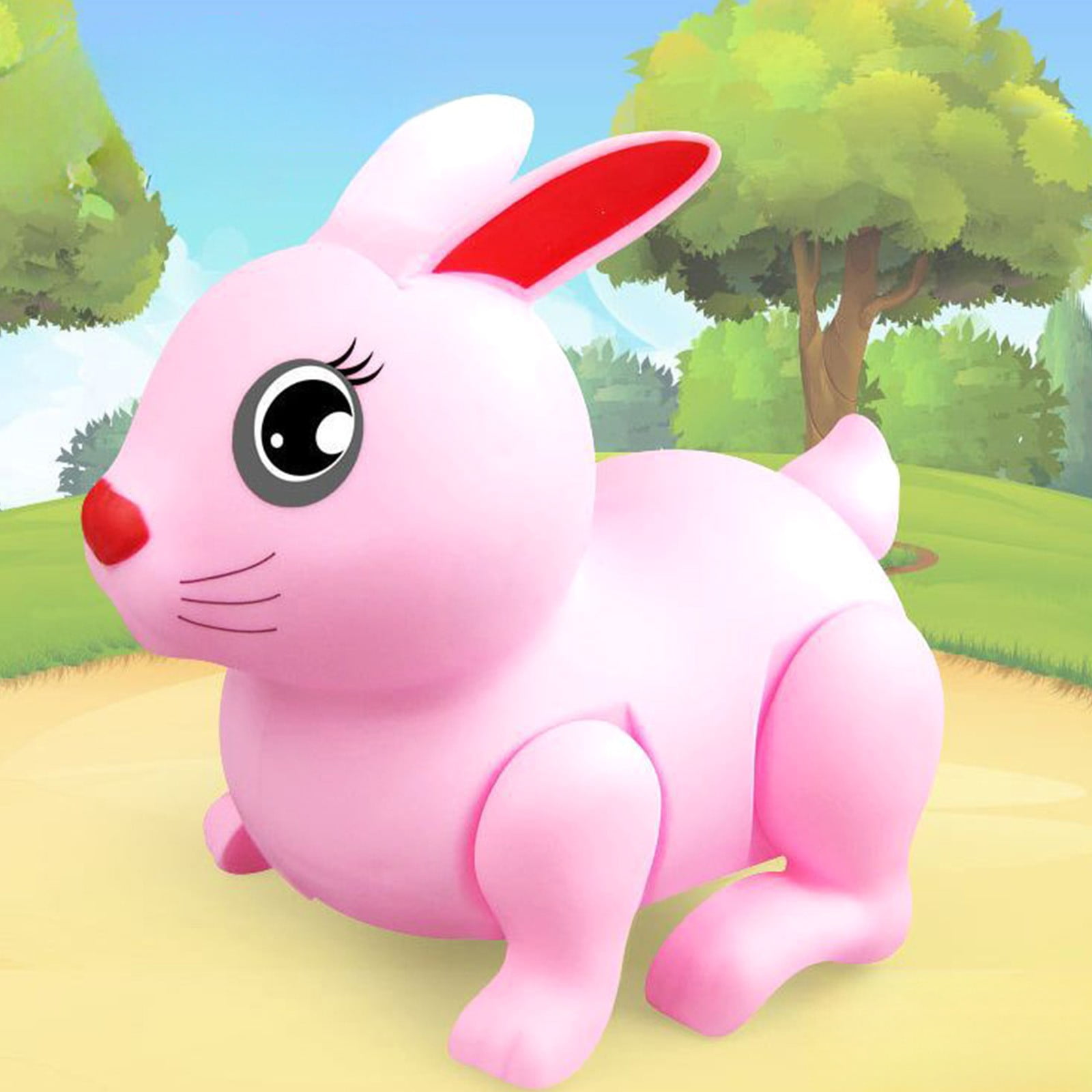 Edgergery Cute Pink Bunny with Lights,Electric Dancing Singing Bunny ...