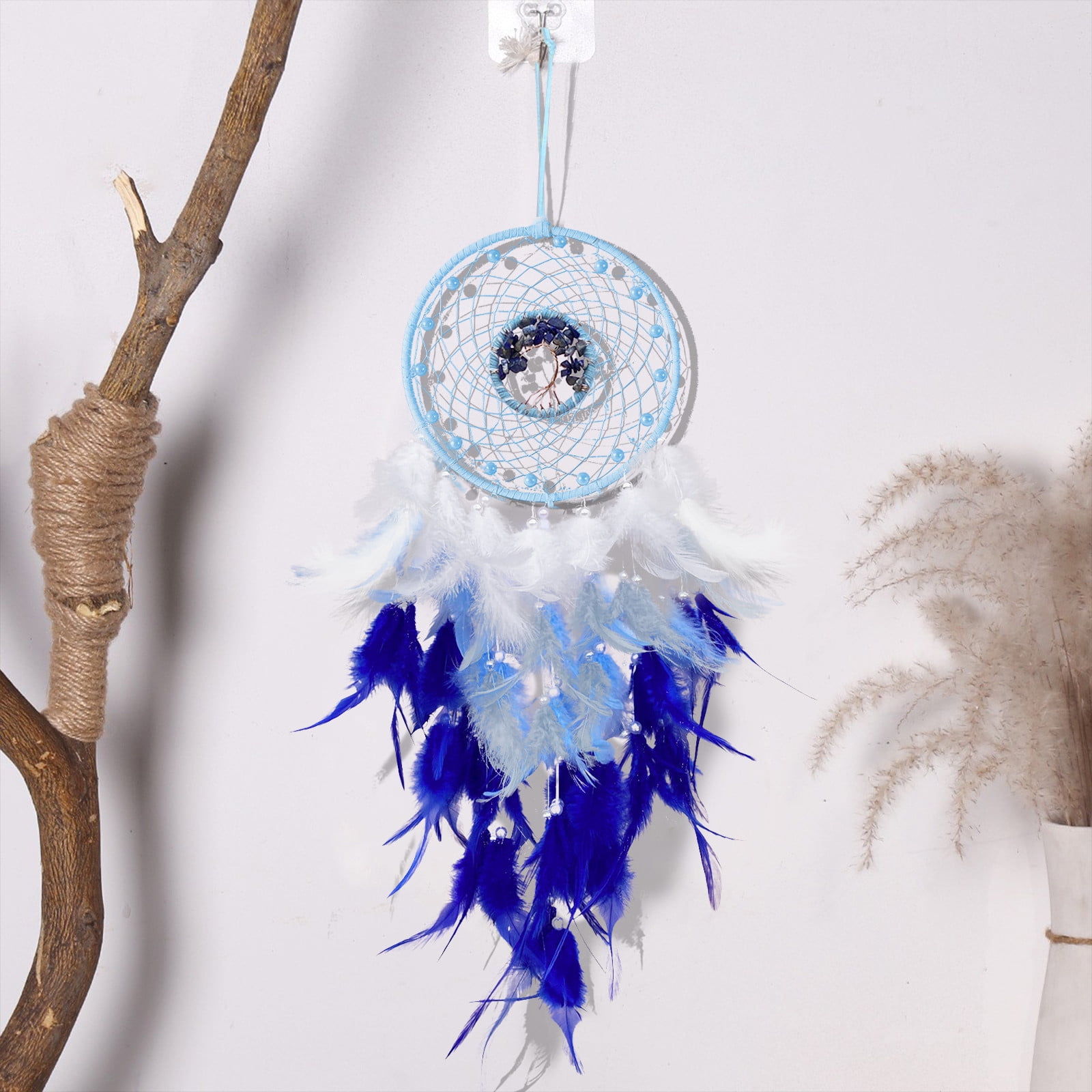 Edgergery Dream Catchers for Girls,Blue Dream Catcher Tree of Life Wall ...