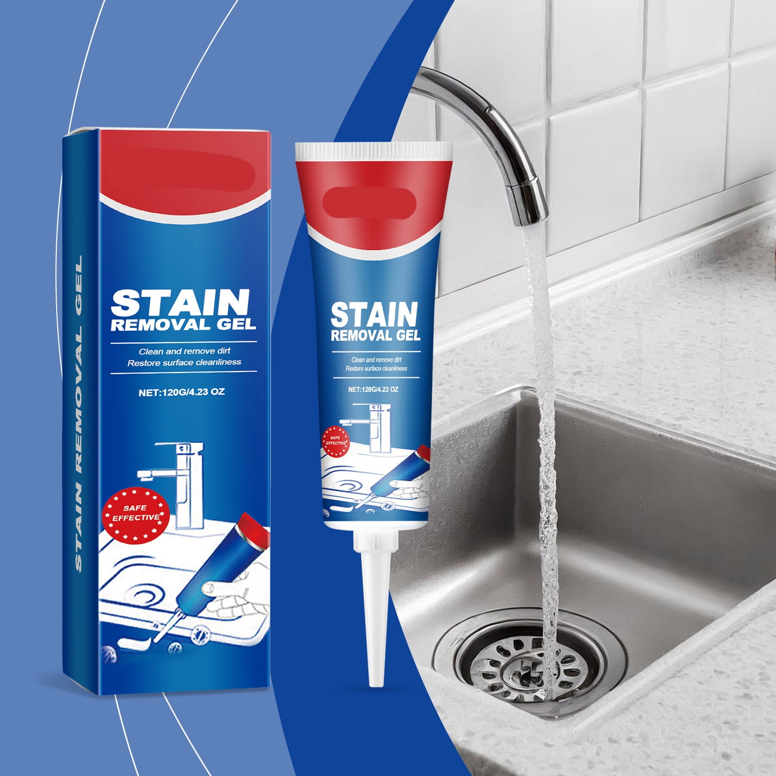 Edgergery Home Stain Remover Gel,Household Washing Machine Cleaner Gel ...