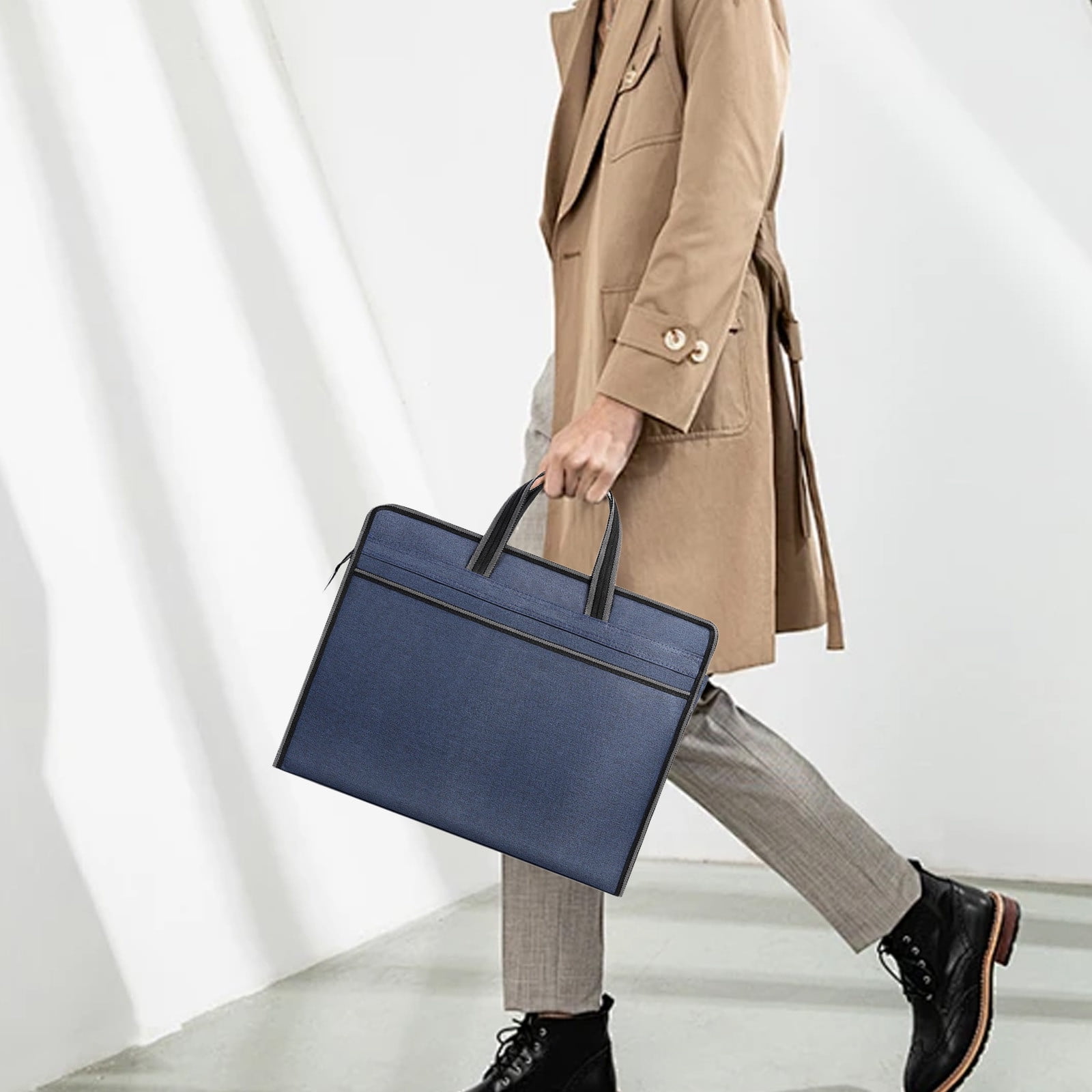 Edgergery Large-capacity Document Bag Briefcase,Oxford Waterproof File ...