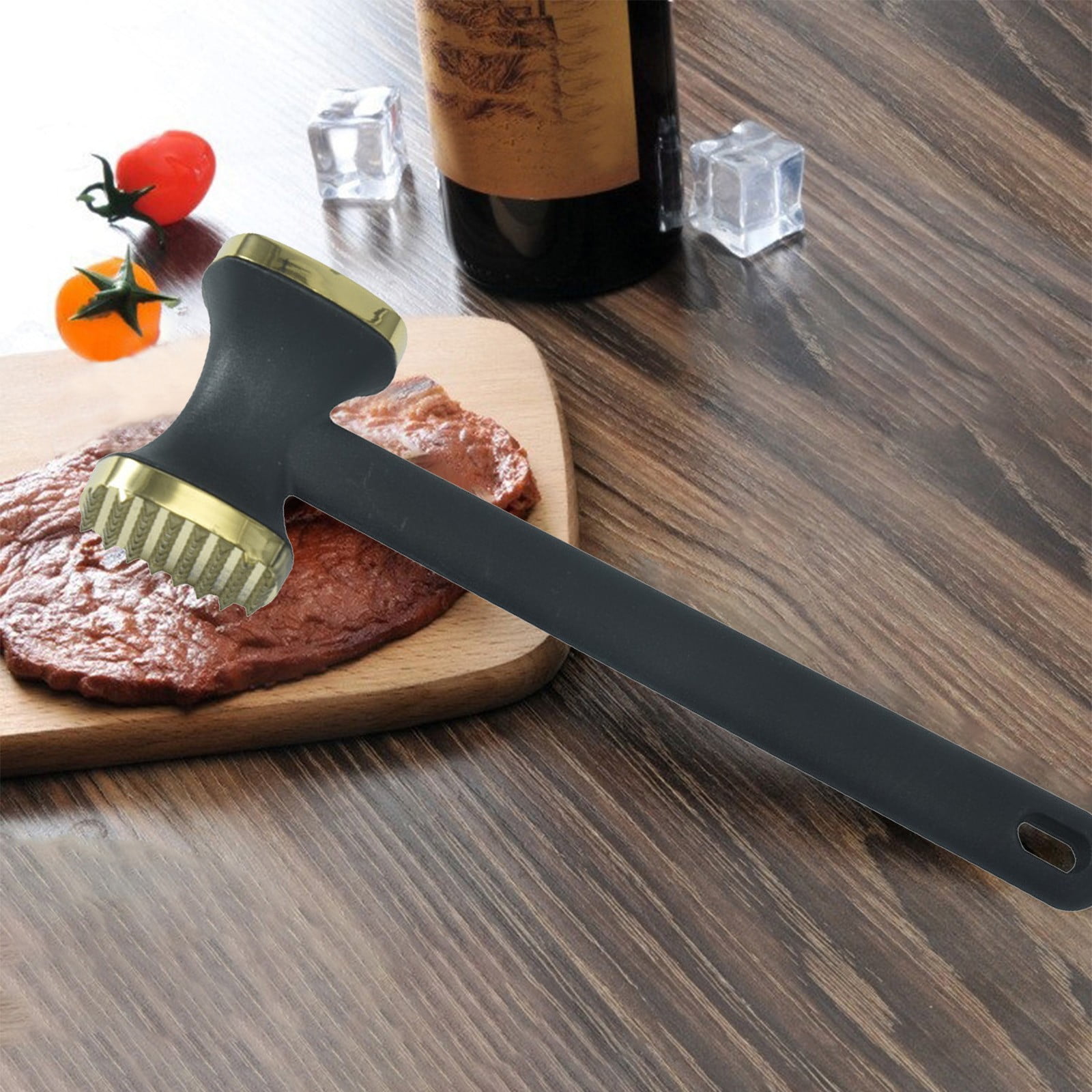 Edgergery Meat Tenderizer Tool for Kitchen,Double Side Meat Hammer ...