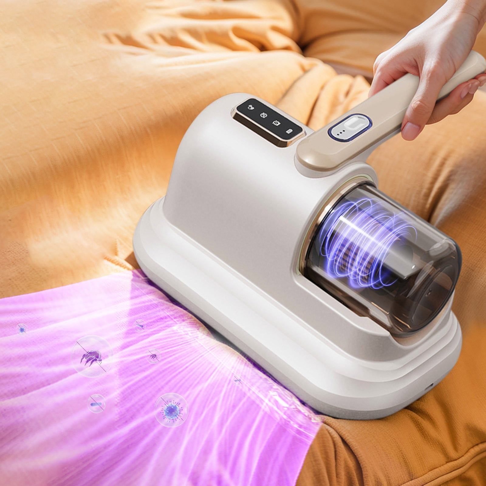 Edgergery Mite Remover with Digital Display,Mattress Vacuum Cleaner,UV ...