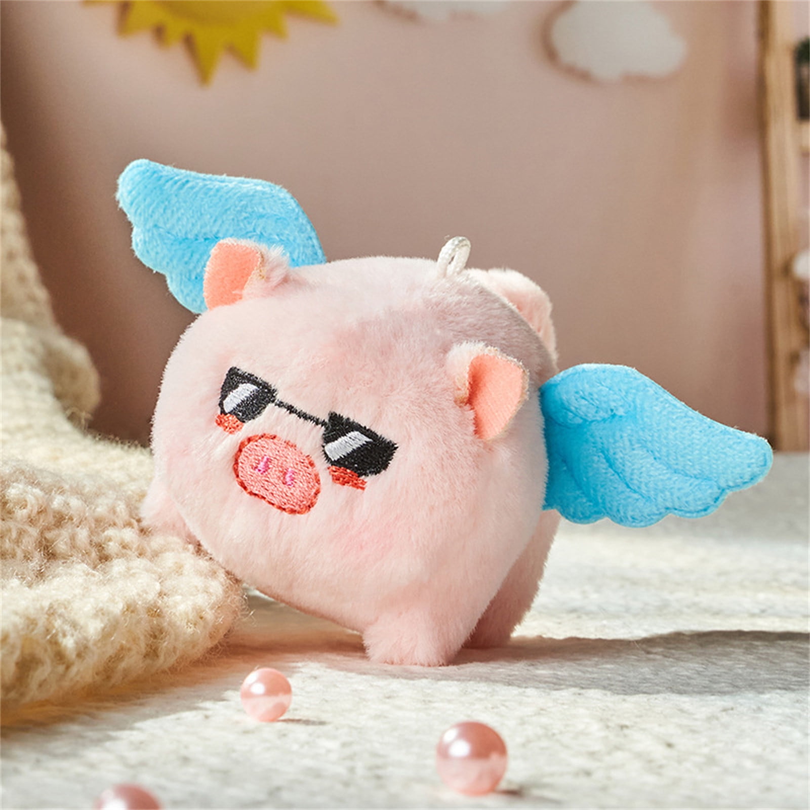 Edgergery Pig Doll for Kids,Cute Pig with Wings Doll,Cartoon Flying Pig ...