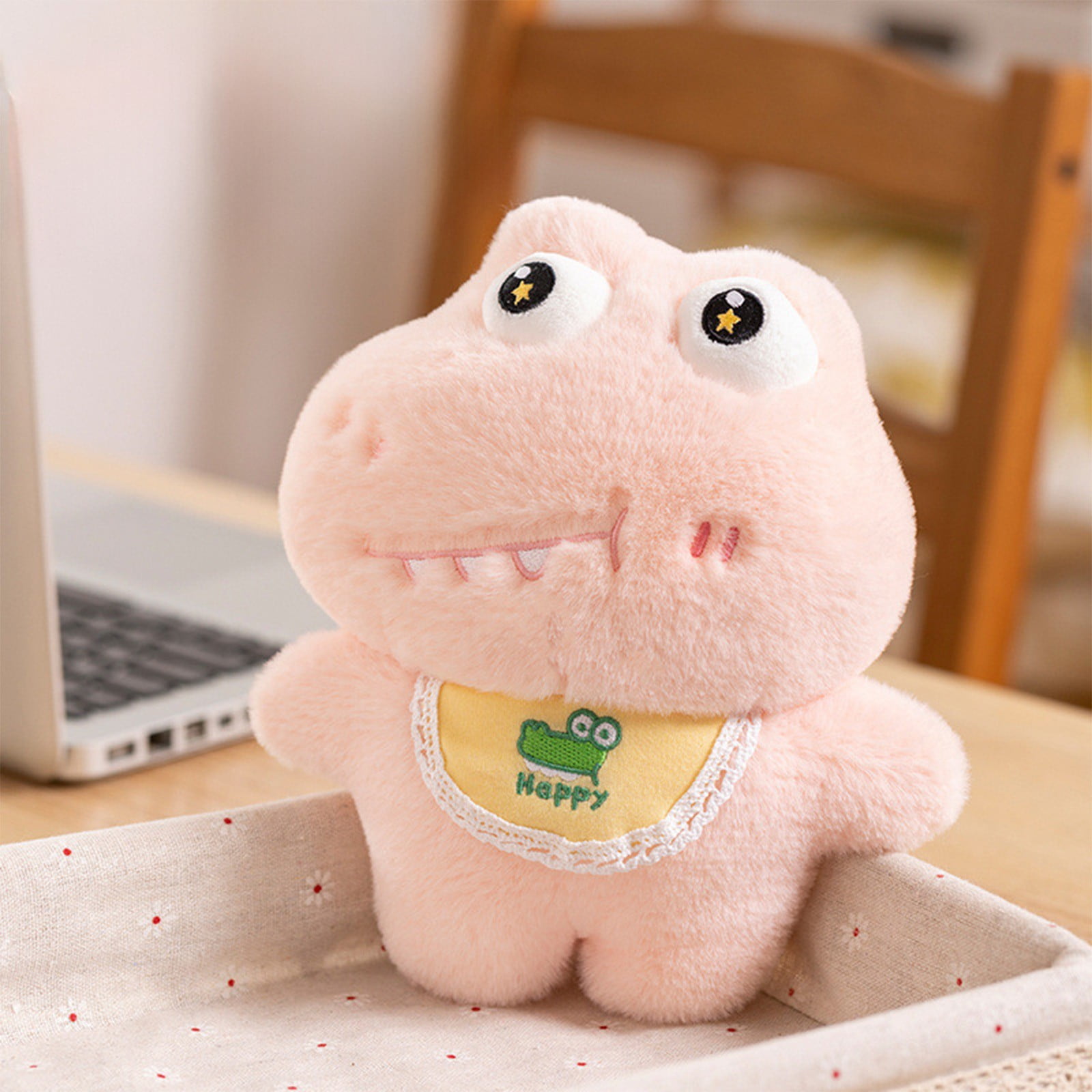 Pink Christmas Cute Dinosaur Stuffed Animals,Dino Kawaii Plush Toy for ...