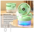 Edgergery Portable Misting Fan,Type-C Rechargeable Battery Operated Fan ...