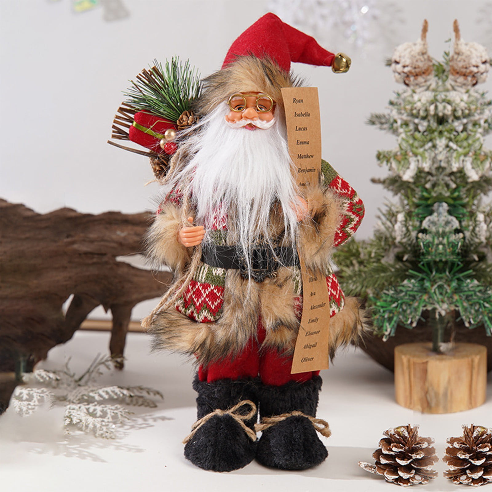 Santa Claus Christmas Ornament,Cmas Figurine Figure Decor Christmas ...