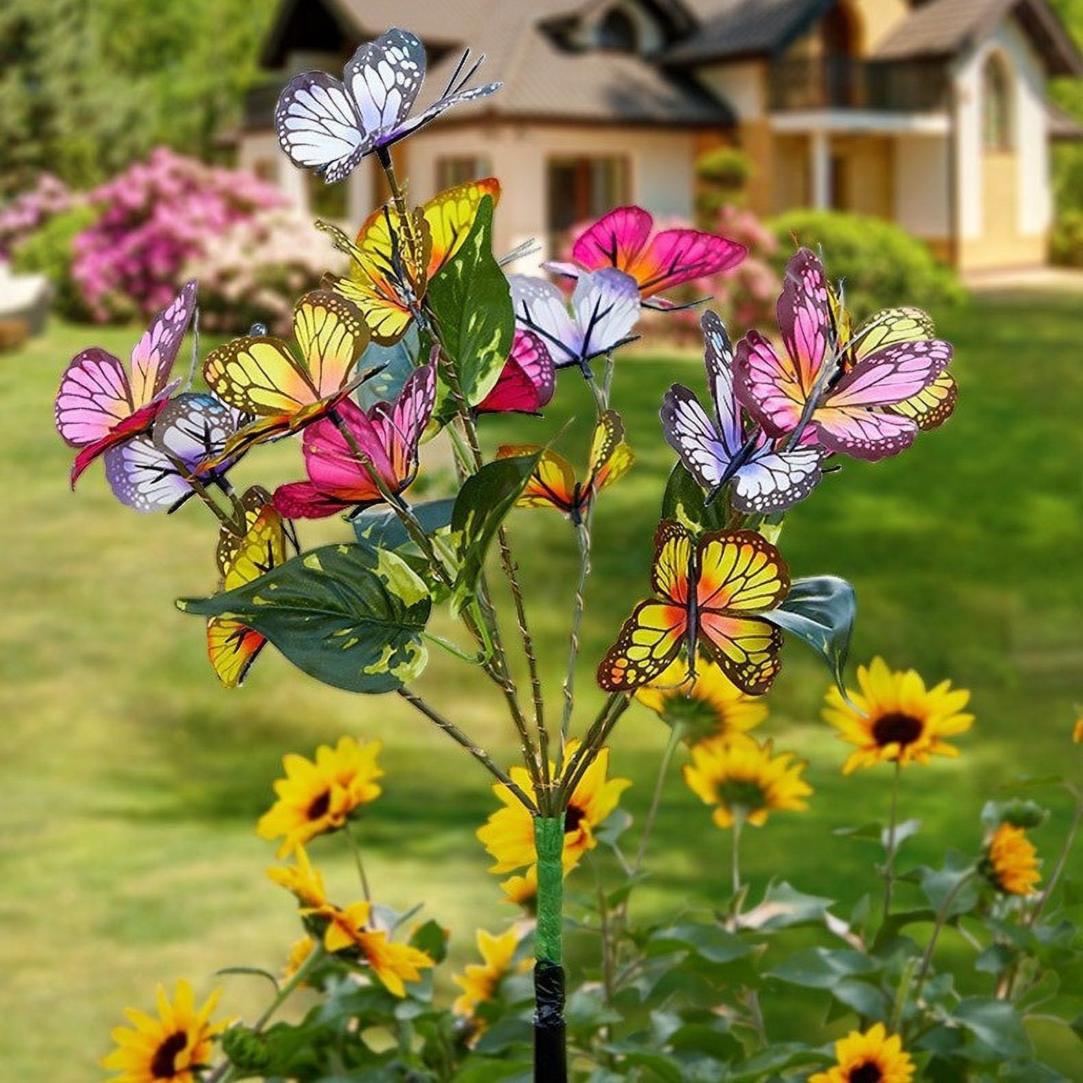 Edgergery Solar Fairy Butterfly Garden Lights Outdoor Waterproof,New ...