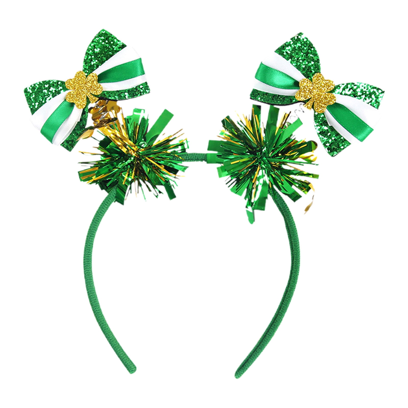Edgergery St. Patrick's Day Headbands Green Clover Hair Bands for Women ...