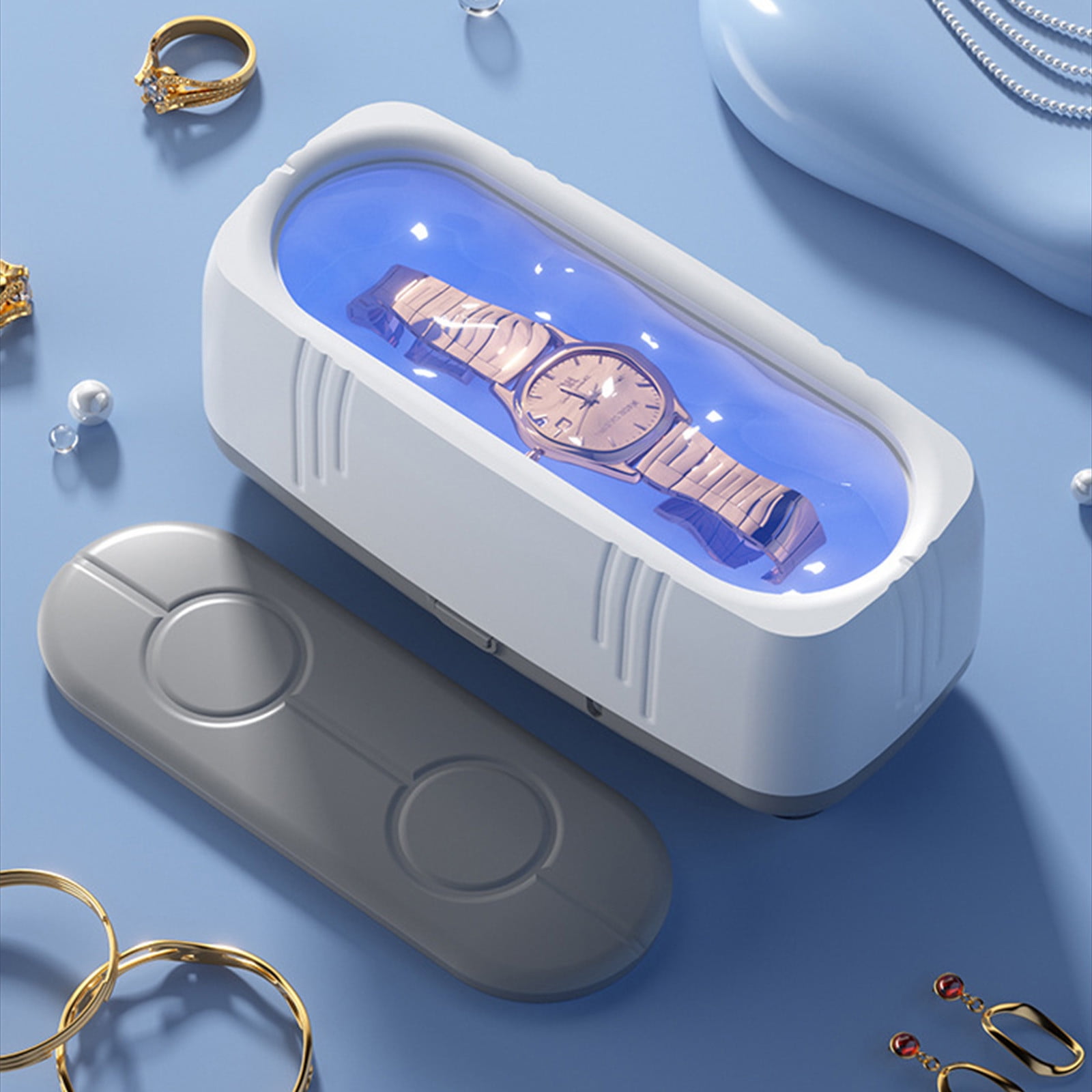UltraSonic WaveJewelry Cleaner,Plug in Type Rechargeable Jewelry ...