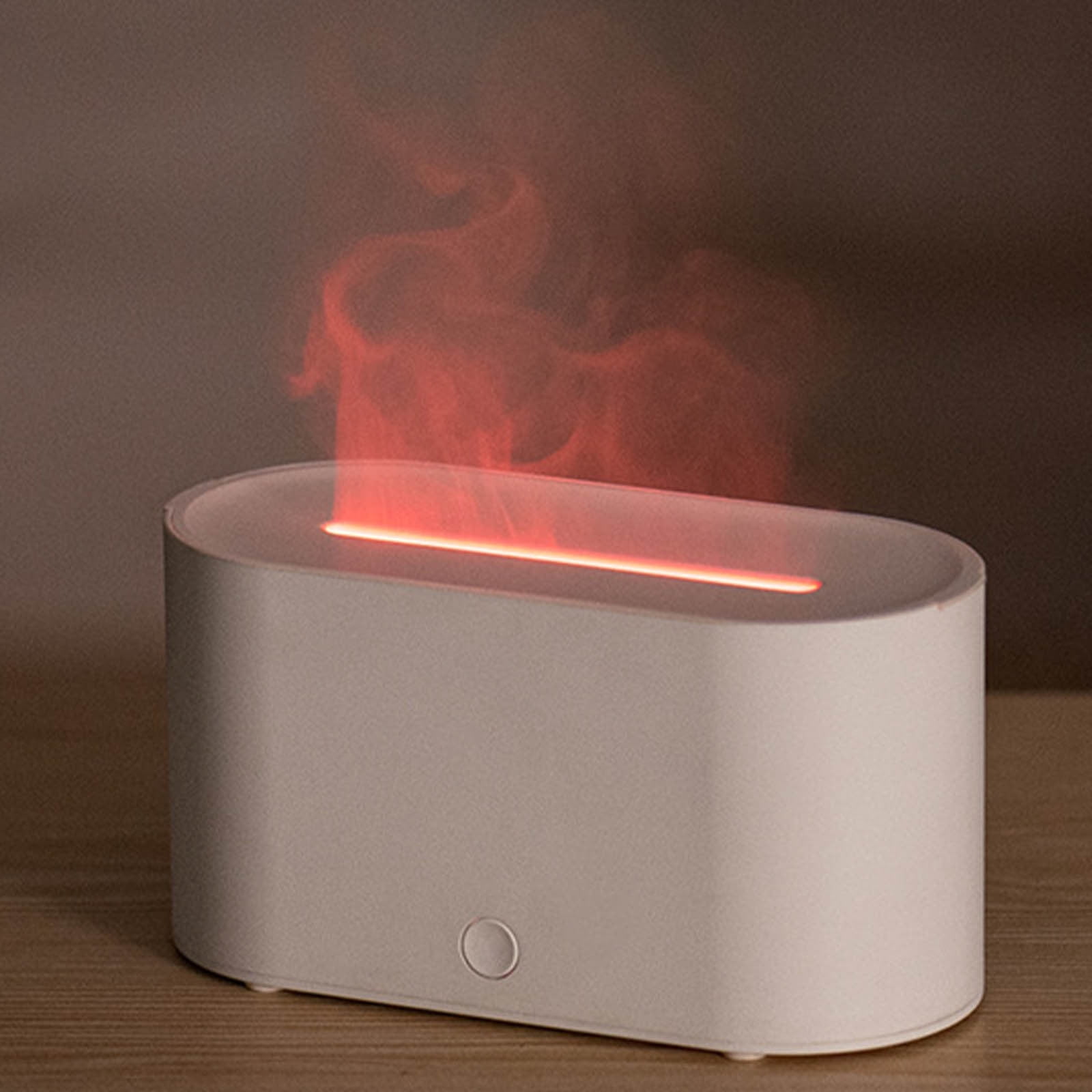 Edgergery Wood Grain Flame Diffuser Humidifier 7 Flame Colors,Plug In ...