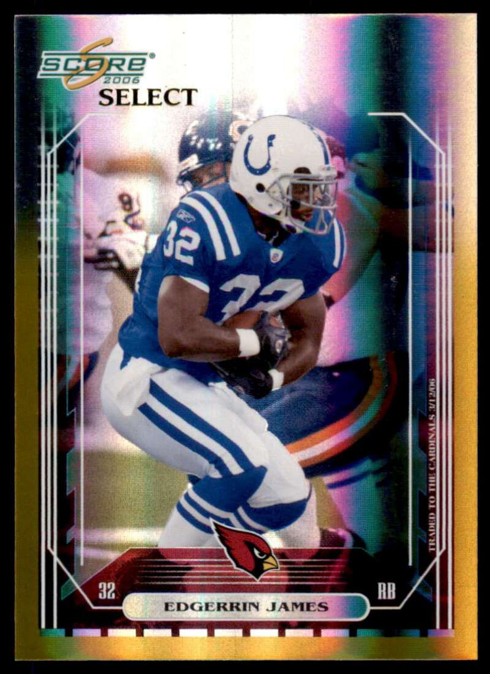 Edgerrin James Card 2006 Score Select Gold #112 - Walmart.com