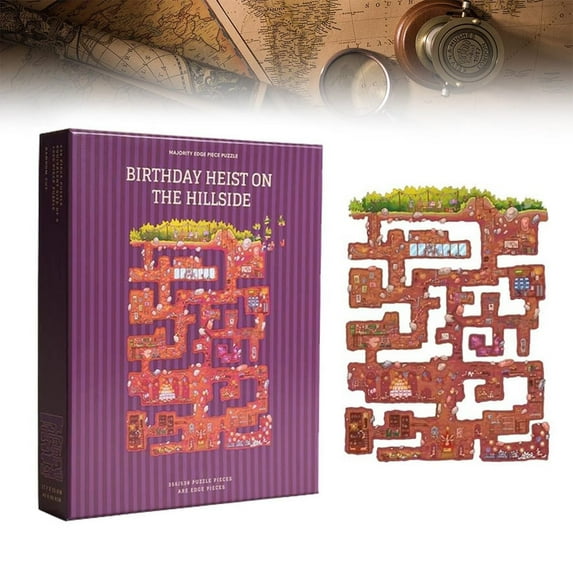 All Edges Puzzle Birthday Heist On The Hillside Edge Piece Puzzle All ...