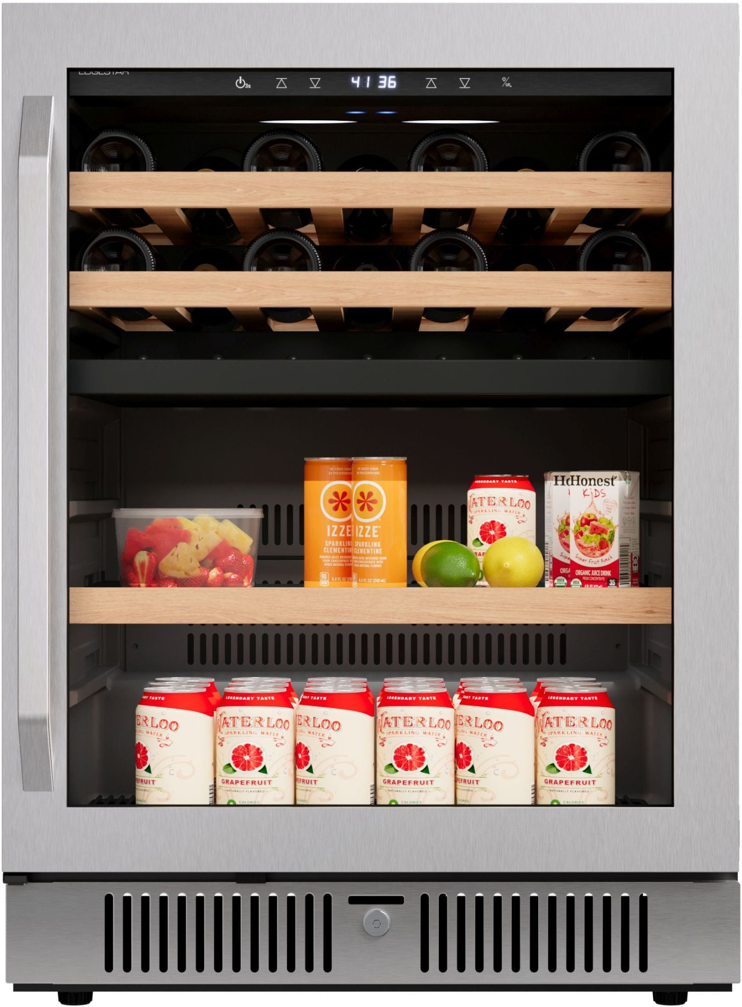 Edgestar Cwb8421dz 24" Wide 14 Bottle Capacity And 79 Can Capacity Wine ...