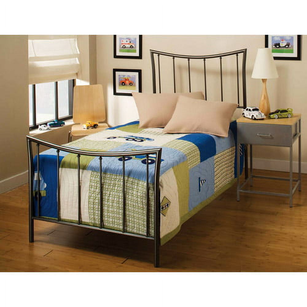 Edgewood Twin Bed, Pewter - Walmart.com