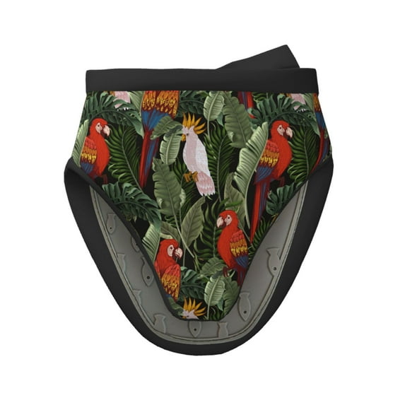 Edgy Cute Parrot Plant Oven Mitts Heat Resistant, Soft Lining Silicone ...