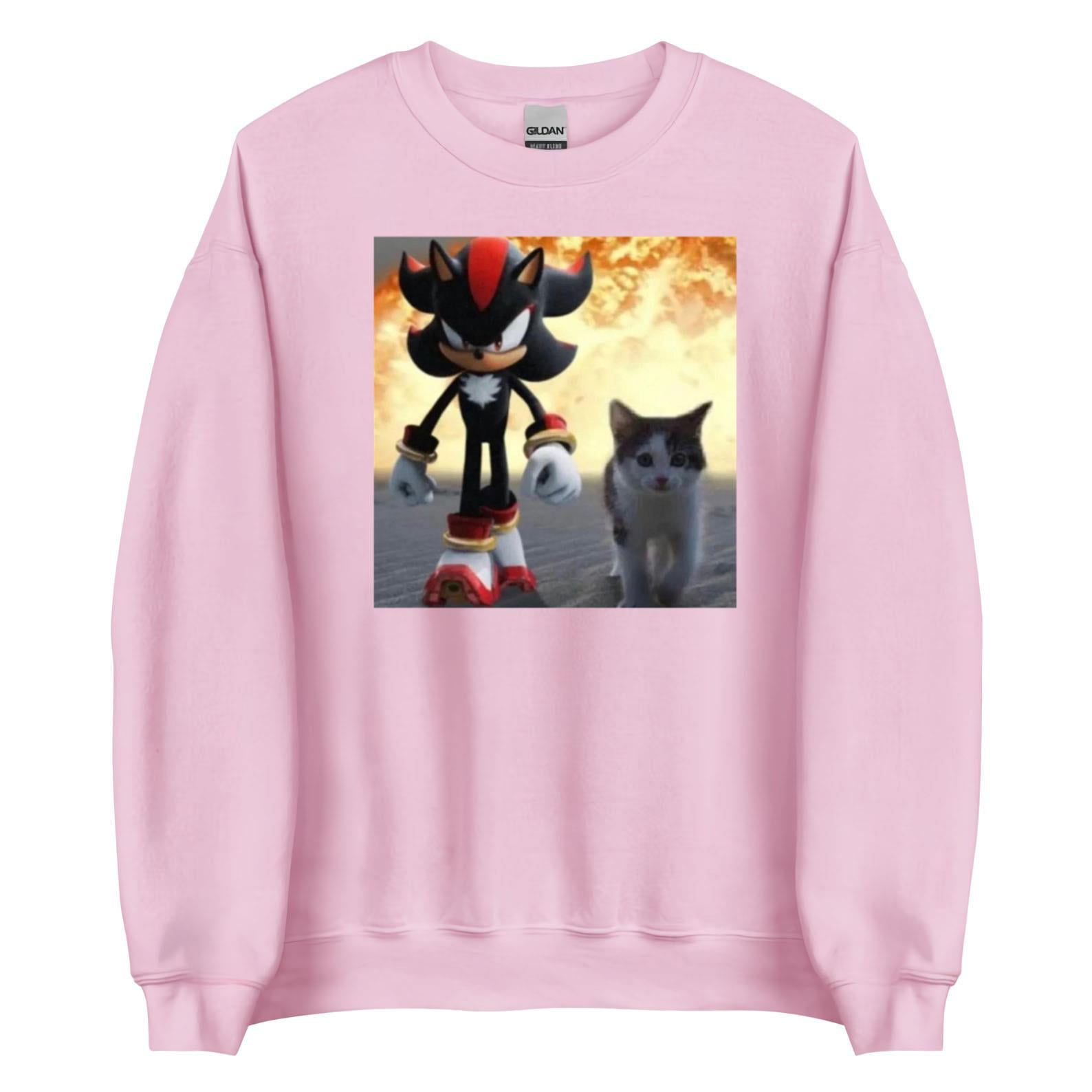 Edgy Hedgehog & Cat Parody Shirt, Meme Gamer Graphic Tee, Funny Feline ...