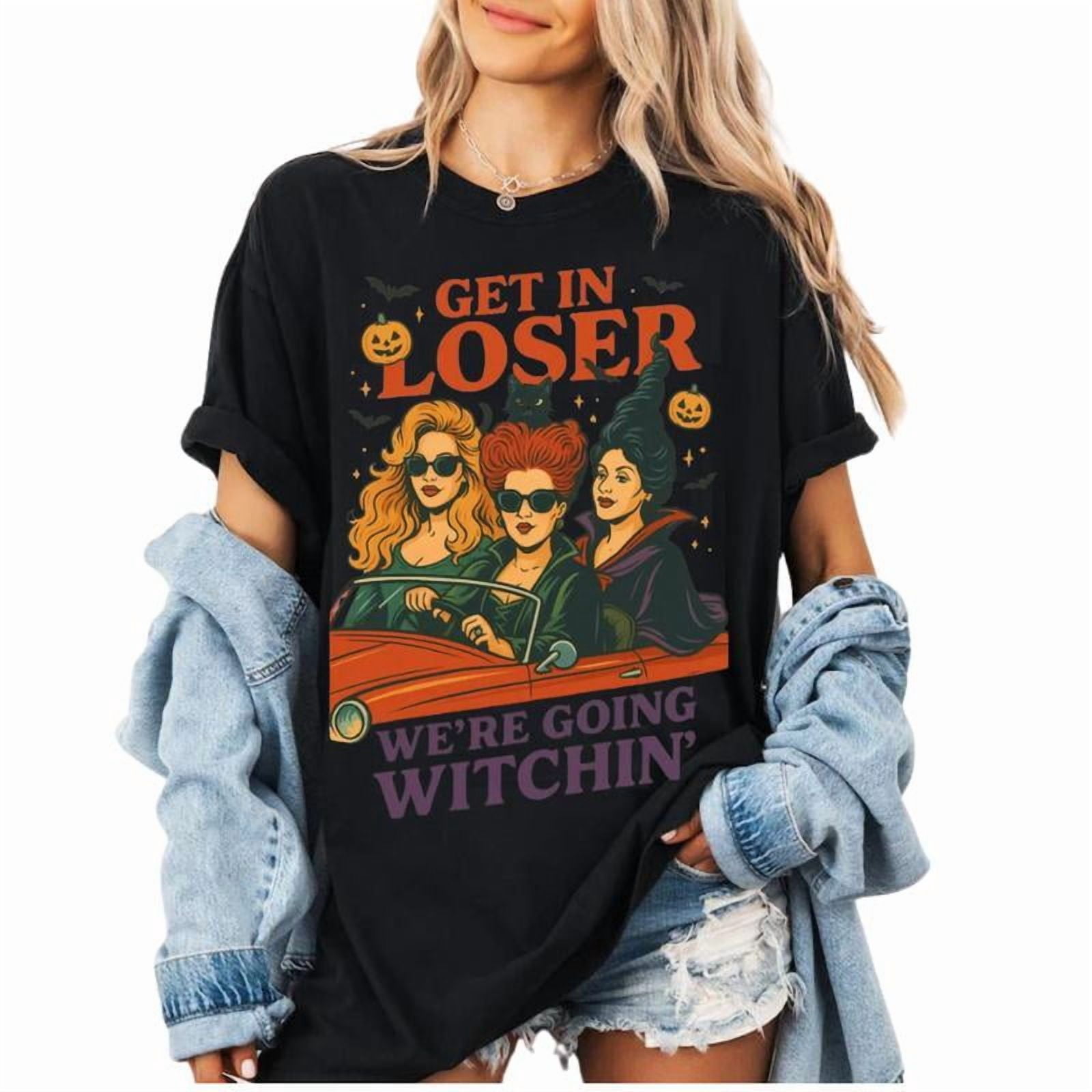 Edgy Witch Gang Halloween T - Shirt Movie - Inspired Witch Car & Slogan ...