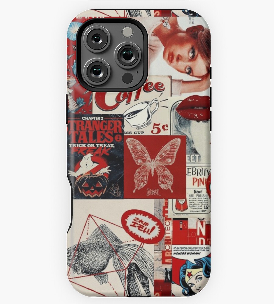 Edgy and Red Aesthetic GA12729 Phone Case for iPhone 11 to 17 Pro Max ...