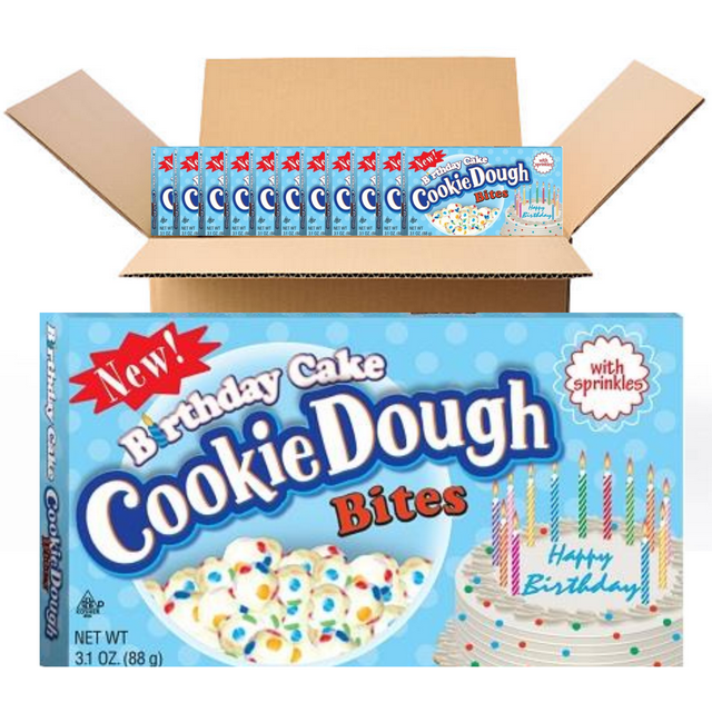 Edible BIRTHDAY CAKE Cookie Dough Bites Movie Theater Candy ...