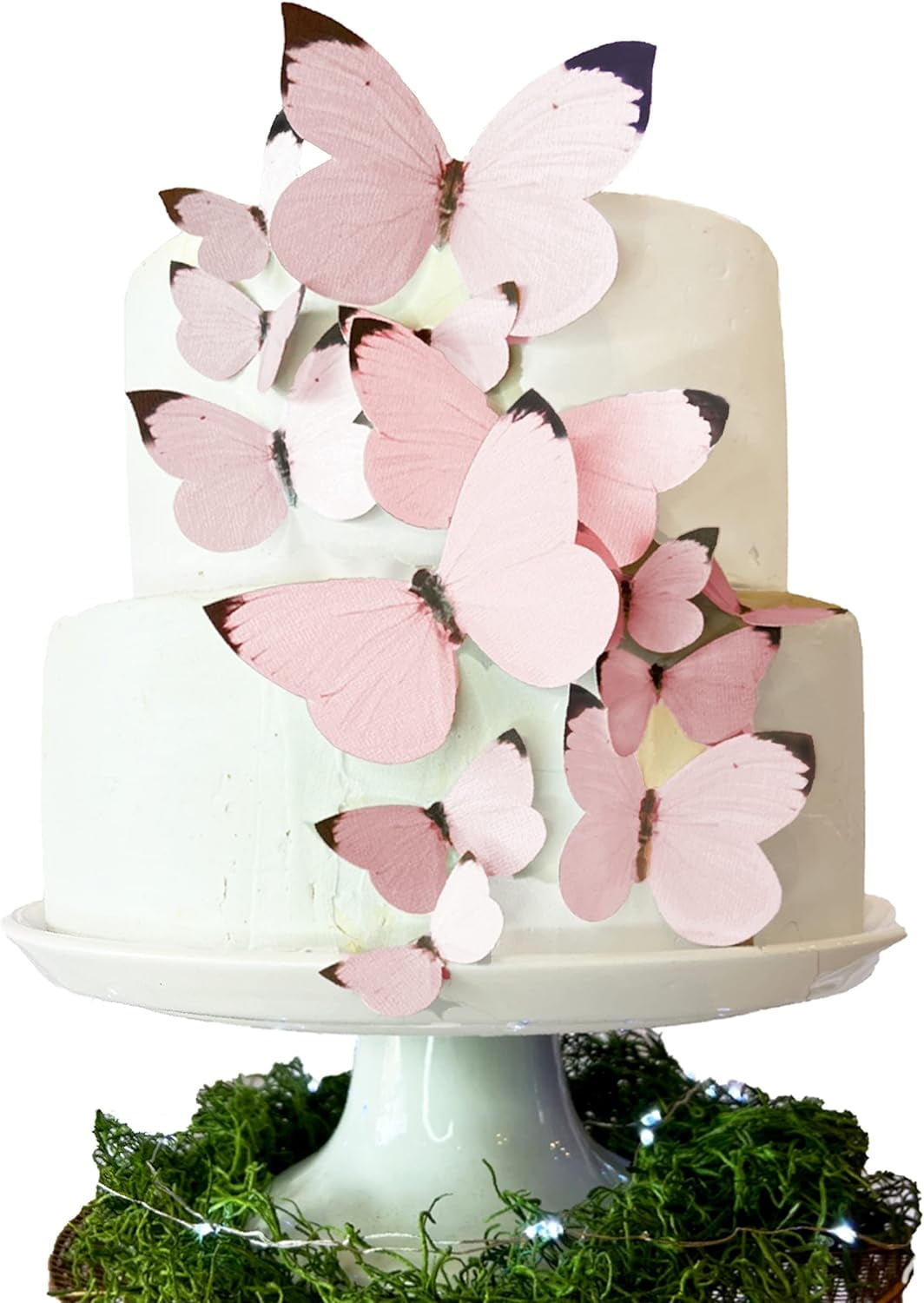 Edible Butterflies - Baby Pink Set of 15 - Cake and Cupcake Toppers ...