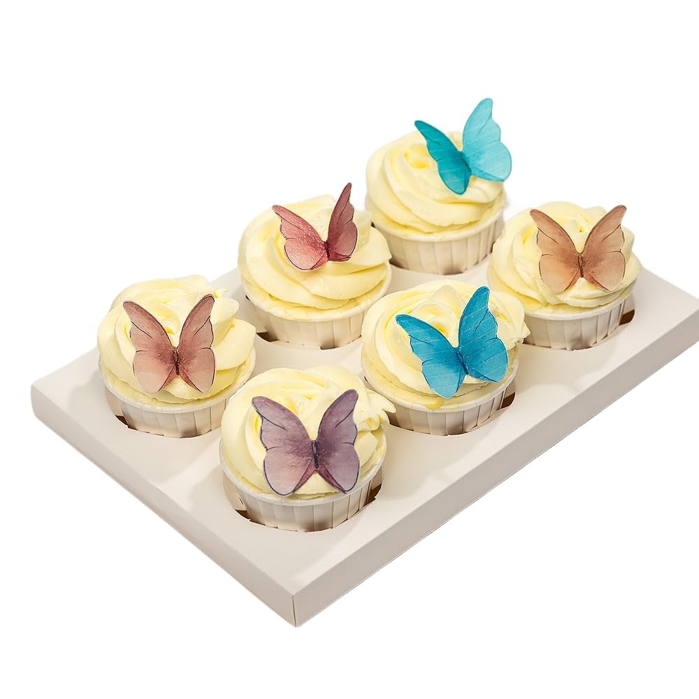 Edible Butterflies for Cake Decorating, Rainbow BSL1 edible Butterfly ...