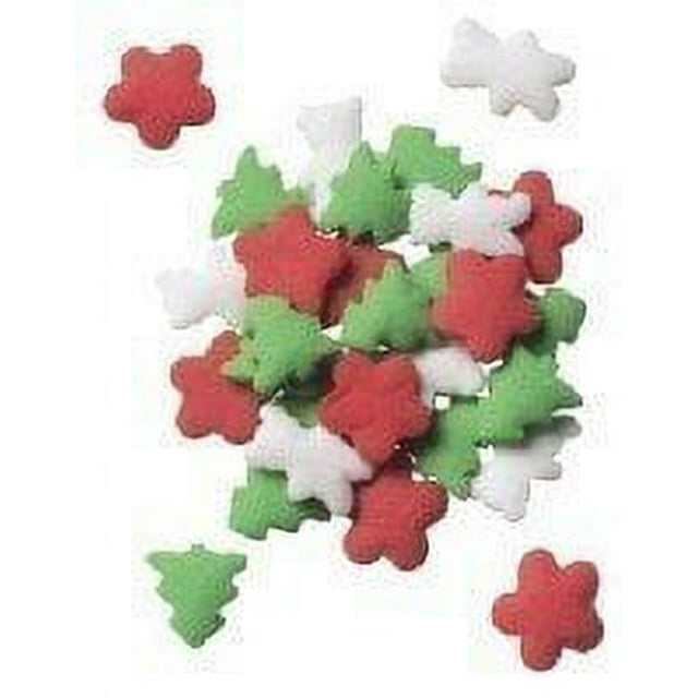 Edible Cake Cookie Cupcake Quins Christmas Happy Holiday 8 Ounces ...