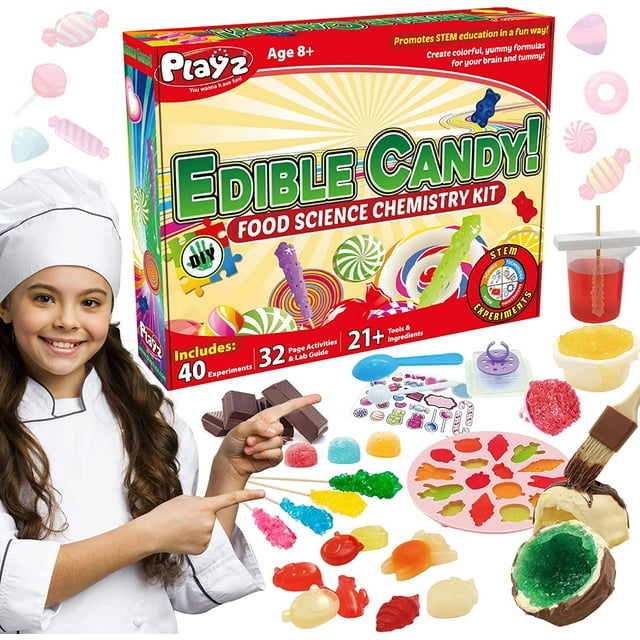 Edible Candy Making Science Kit for Kids Ages 8-12 Years Old - Food ...