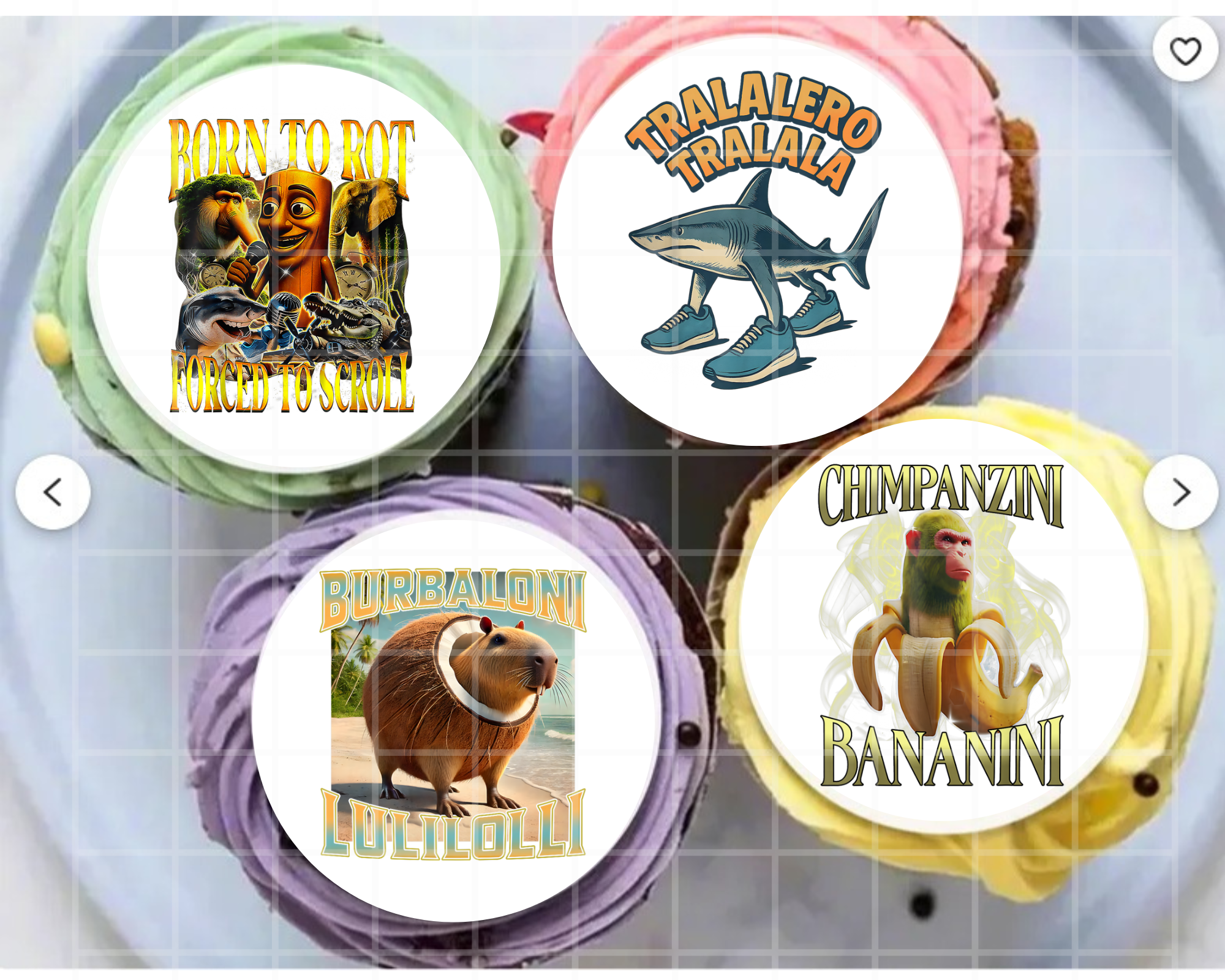 Edible Cupcake Toppers by Toribella's Designs Brain Meme Twelve 2 ...