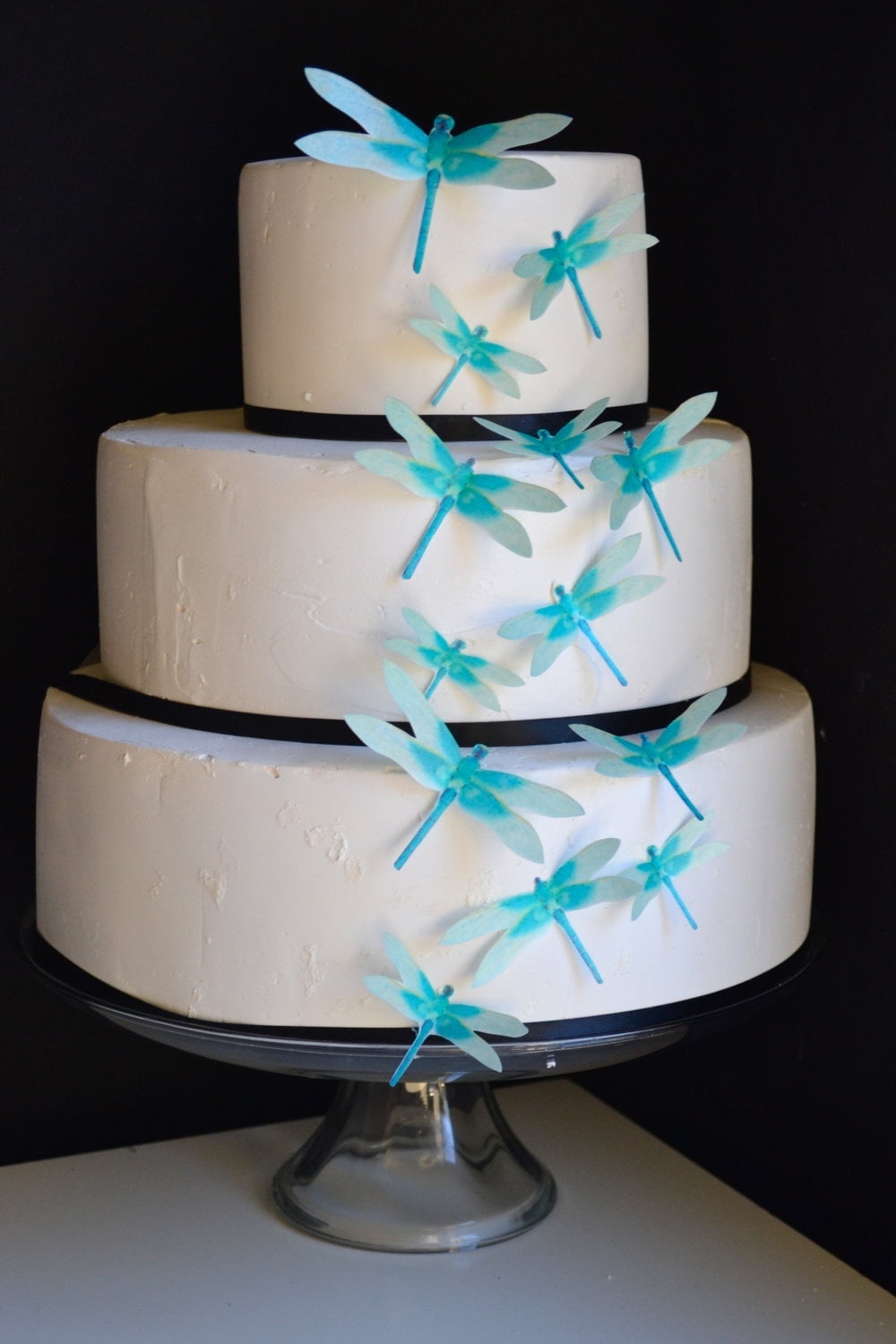 Edible Dragonflies © - Set of 30 Turquoise- Cake Decorations, Cupcake ...