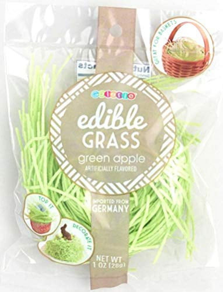 Edible Easter Grass Green Apple Flavor - Perfect for Cupcake Toppings ...