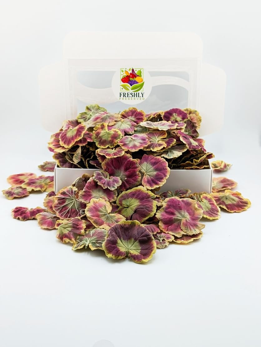 Edible Flower ze-dried Geranium Leaves | 0.2 oz Dried Edible Leaves ...