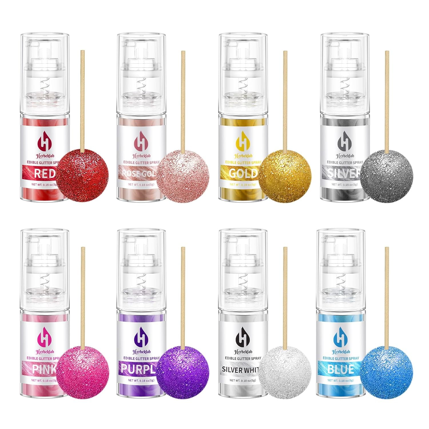 Edible Glitter Spray - Edible Glitter for Cakes Food Grade Drink ...