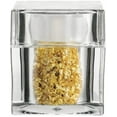 Food Grade 23kt Edible Gold Leaf Flakes in Clear Acrylic Cube Shaker ...