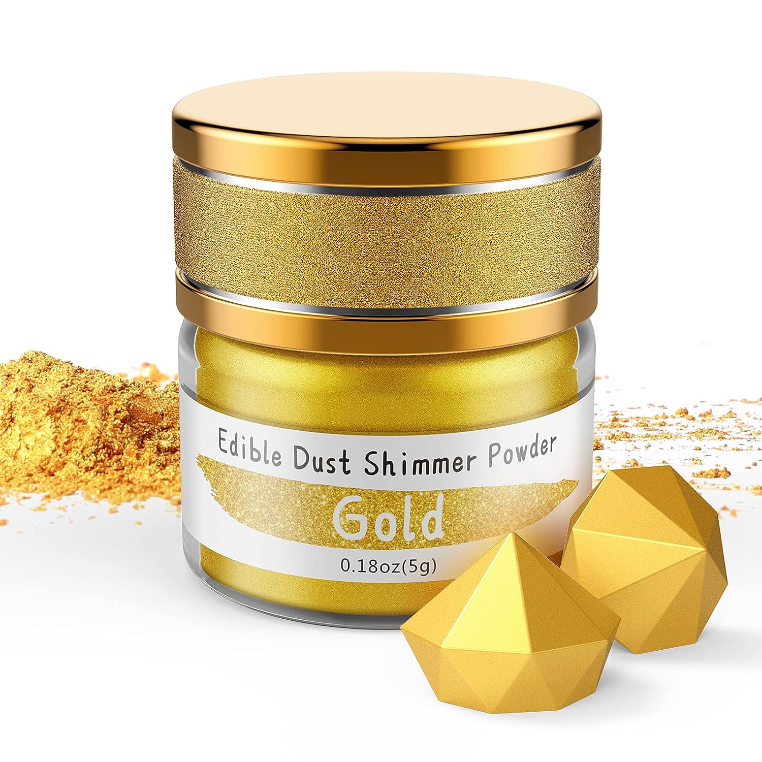 Food-Grade Luster Dust, 4 Grams Bright Gold - Walmart.com