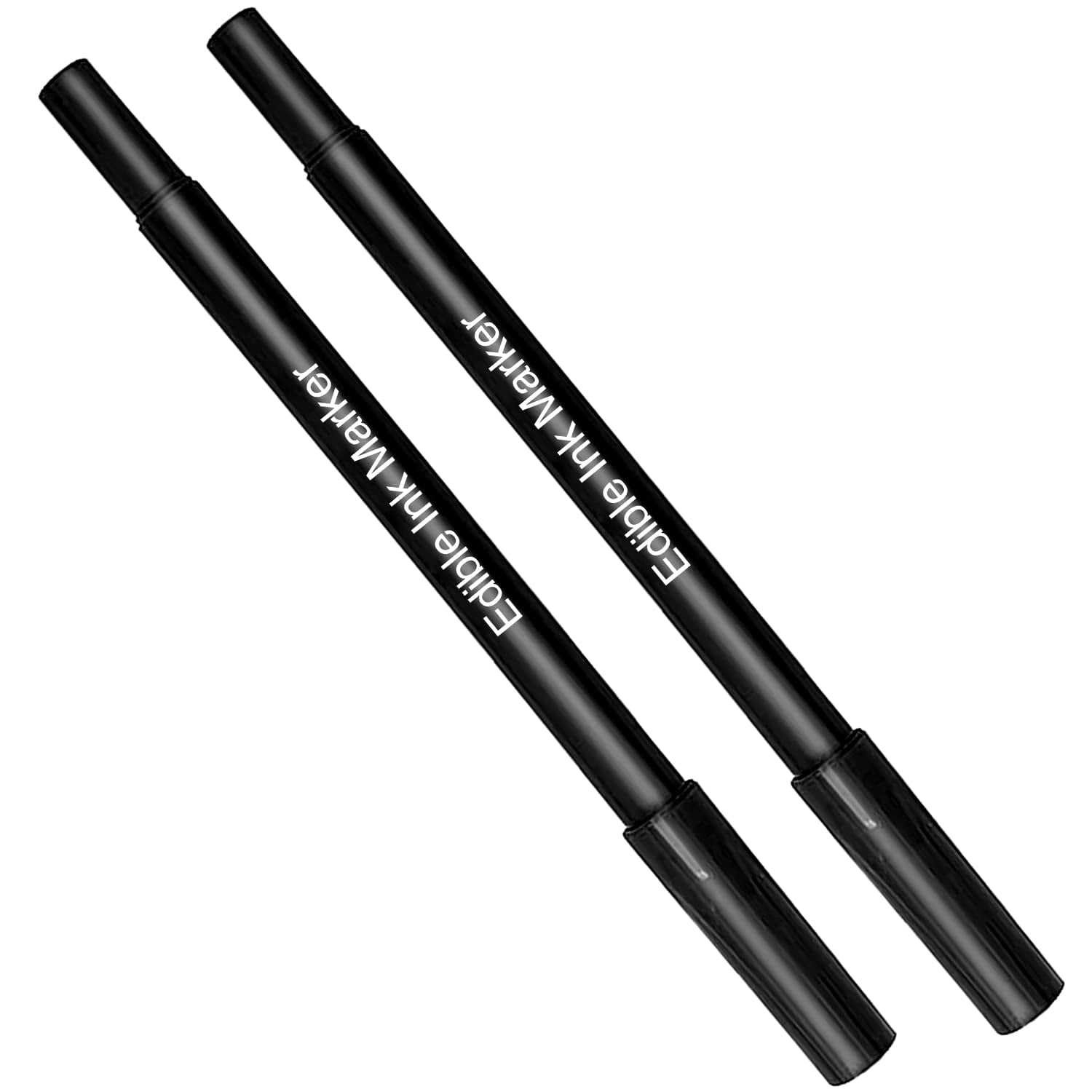 Edible Markers for Cookie Decorating, 2pcs Black Double Sided Extra ...