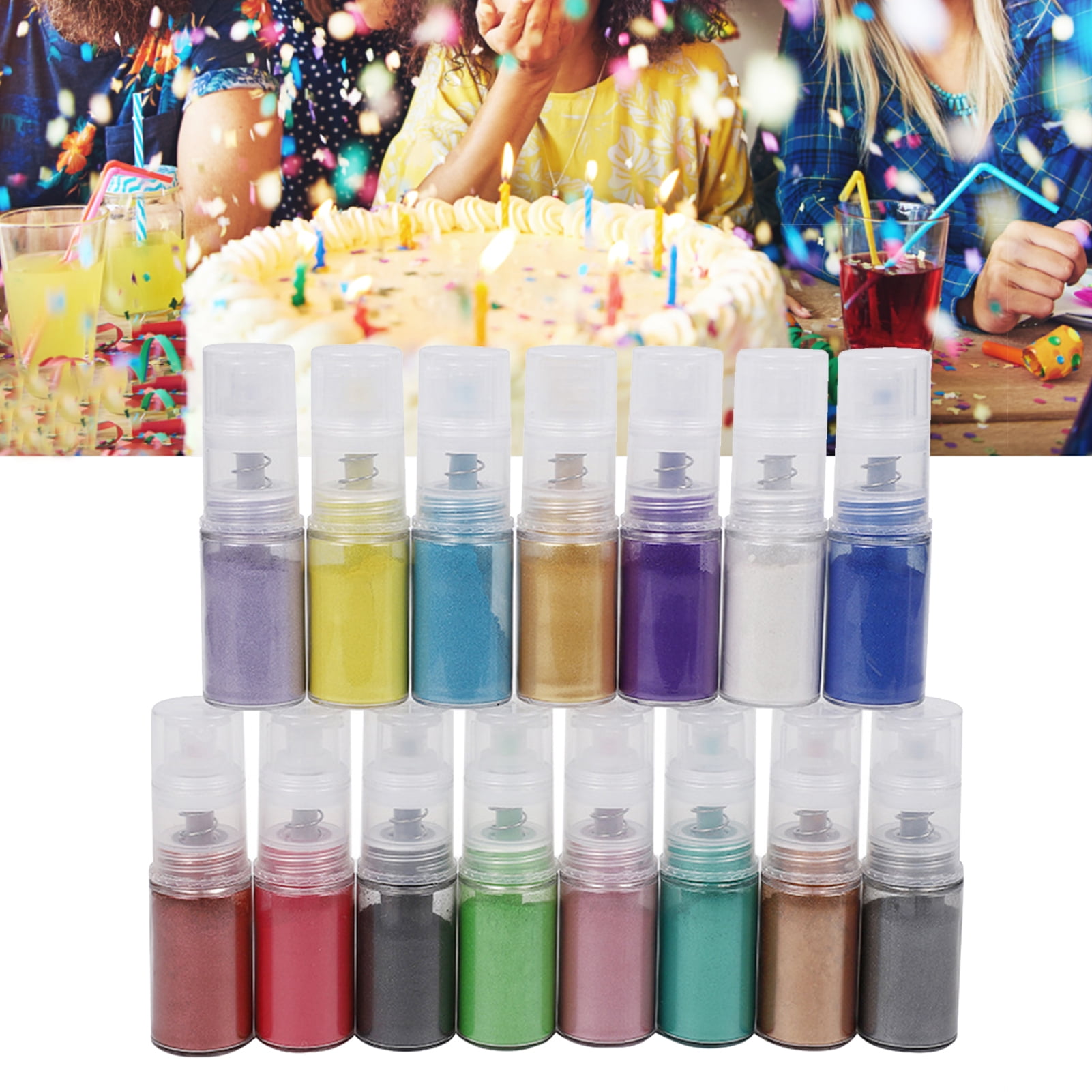 Edible Multi-Purpose Cake Powder- 5g, Safe, Mixed Pastries Glitter ...