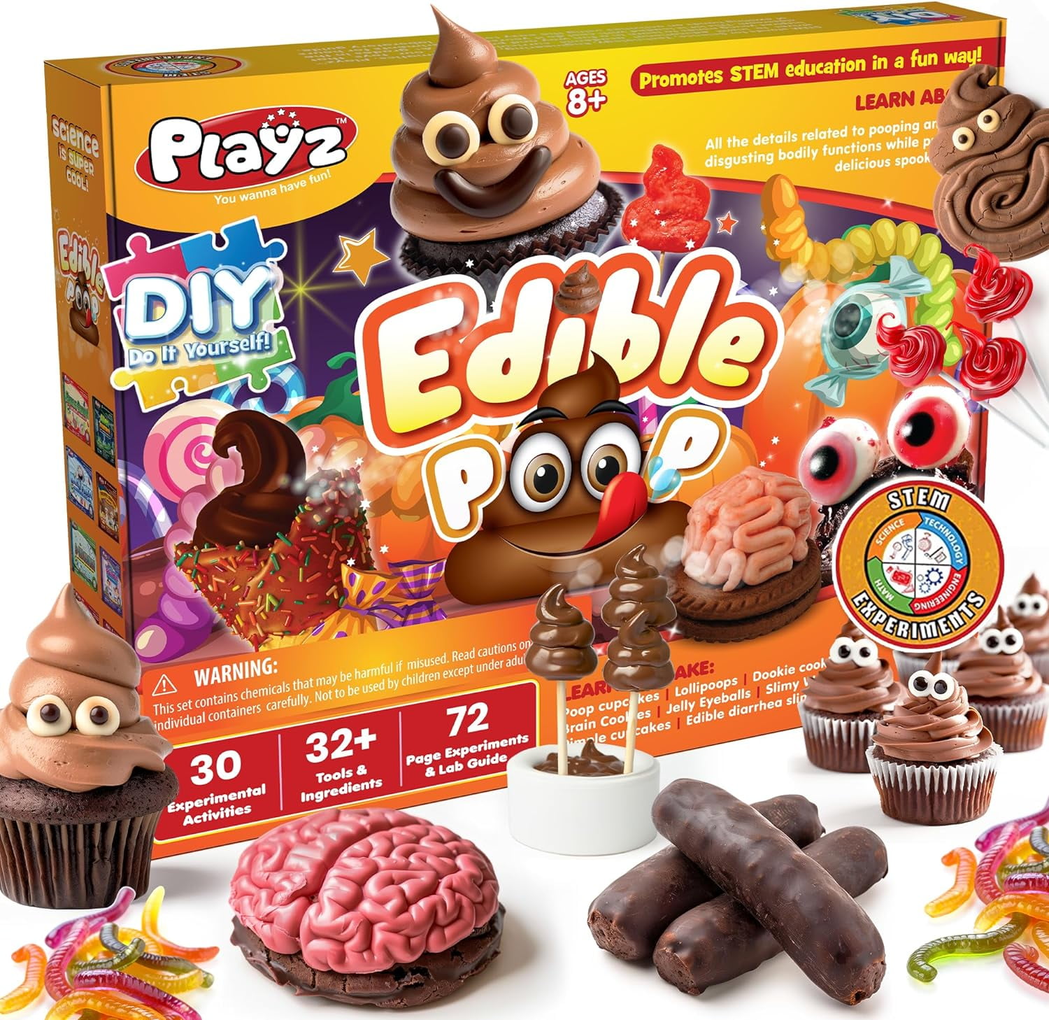 Edible Poo Chocolate & Candy Making Science Kit for Kids Ages 8-12 ...