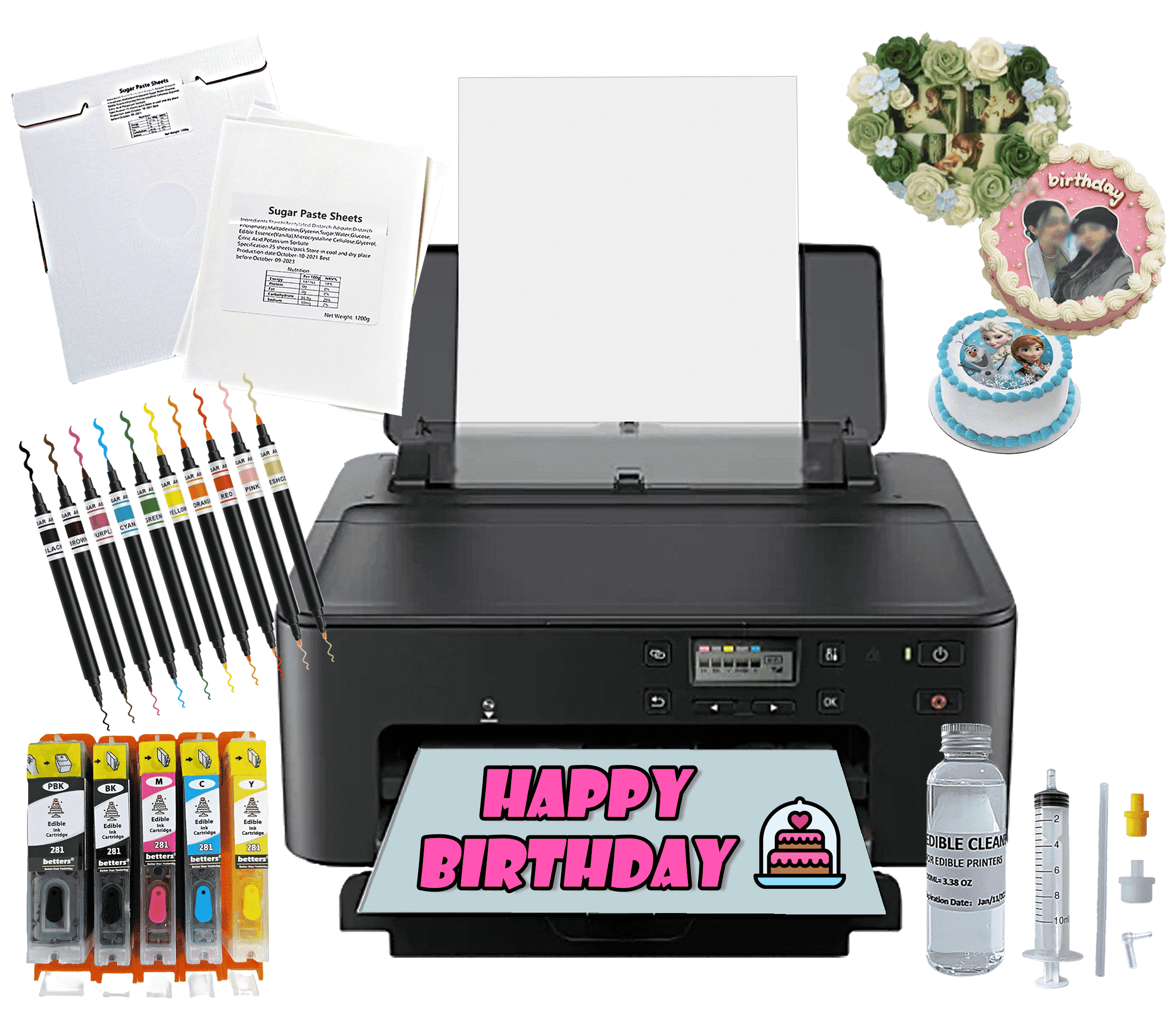 Betters Shop Cake Decorating Printer- Edible Image with Ink Cartridges ...