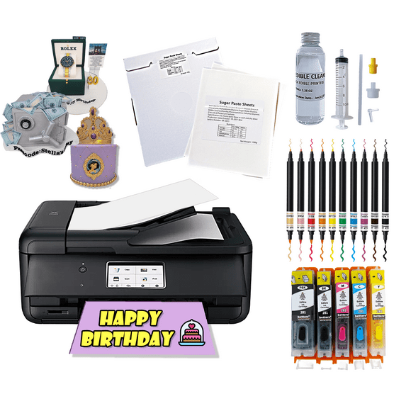 Betters Shop Cake Image Printer, Edible Ink Cartridges & 25 Icing ...