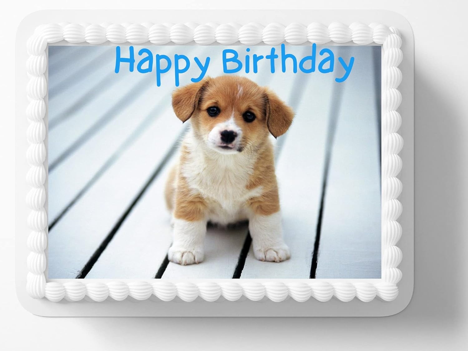 Edible Puppy Puppies Edible Cake Topper Frosting Sheet Icing Paper ...
