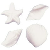 Edible Seashells and Starfish Molded Sugar Cake/Cupcake Decorations ...