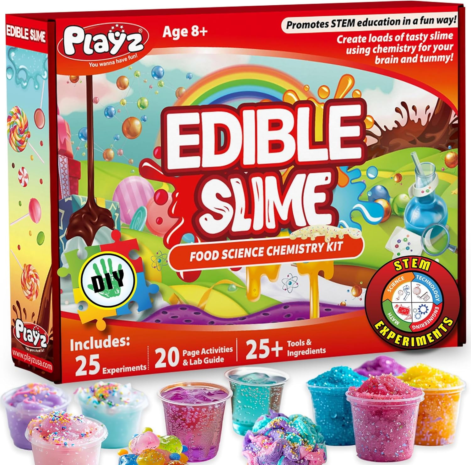 Edible Slime Candy Making Science Kit for Kids Ages 8-12 Years Old ...